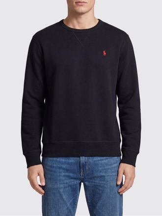 Polo Ralph Lauren Sweat-shirt &agrave; col ras du cou en coton avec logo Poney brod&eacute;