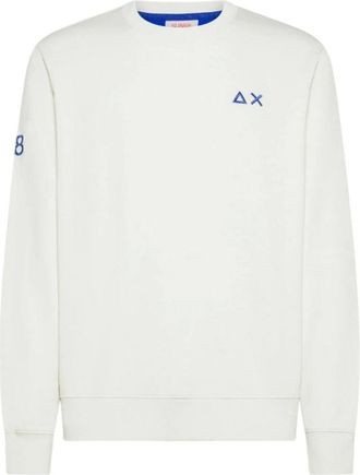 Sun 68 Homme, Sweatshirts et sweats &agrave; capuche, Blanc, Taille: M F36115 SweaT-shirt