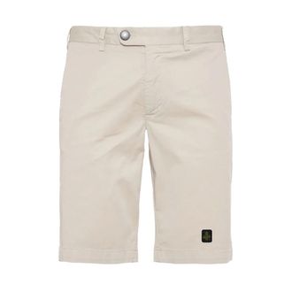RefrigiWear Homme, Shorts, Beige, Taille: W30 Shorts Bermuda &Eacute;l&eacute;gants Beige avec &Eacute;cusson Logo
