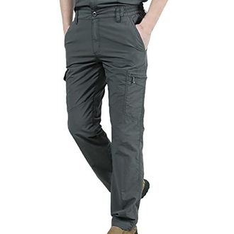 Generico Pantalon cargo pour homme confortable de travail baggy pantalon surv&ecirc;tement &eacute;l&eacute;gant large sport pantalon de marche multi-poches d&eacute;t&eacute; pantalon poches c