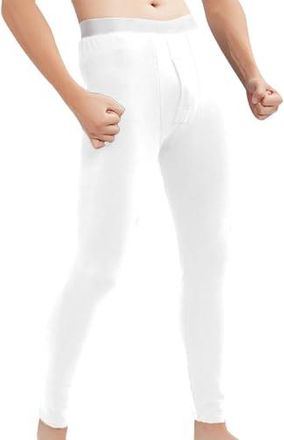 Generic Pantalon thermique pour homme - Sous-vêtements dhiver pour homme - Legging extensible - Coupe ajustée - Couche de base confortable - Pantalon décontra