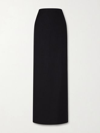 The Row Jupe Longue En Laine Bartelle - Noir