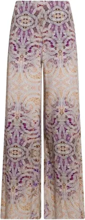 Pierre-Louis Mascia Femme, Pantalons, Violet, Taille: 44 FR Adanastr Mosaic High-waisted Pantalons