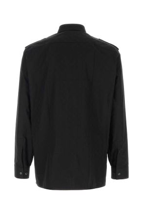 Gucci Mens Poplin Cotton Shirt Black