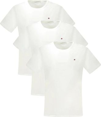 Tommy Hilfiger Homme, Tops, Blanc, Taille: M T-shirt &agrave; Manches Courtes (Lot de 3)
