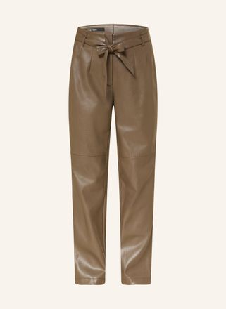 Marc Aurel Marc Aurel Hose In Lederoptik braun