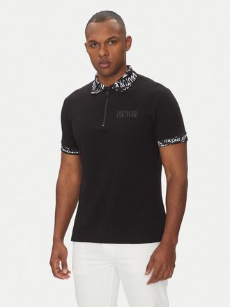 Versace Jeans Couture Poloshirt 78GAGT02 Schwarz Regular Fit