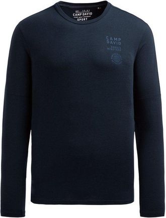 Camp David Rundhalsshirt mit reflektierenden Details