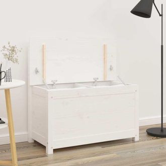 vidaXL Vidaxl - Banc Blanc 80x41x77 cm Bois de pin massif