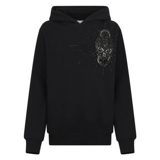Philipp Plein Homme, Sweatshirts et sweats &agrave; capuche, Noir, Taille: S Sweat &agrave; capuche Skull Stones