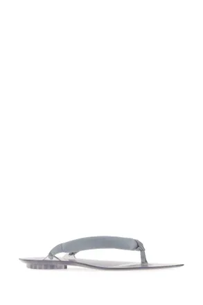 Alaia Padded Flat - Silver
