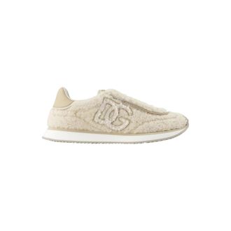 Dolce & Gabbana DG Cushion Sheepskin Sneakers - - Shoes - Damen - Beige - 36 EU