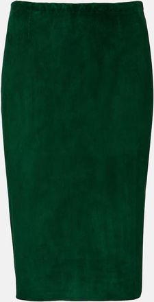 Stouls Bleistiftrock Gilda aus Veloursleder