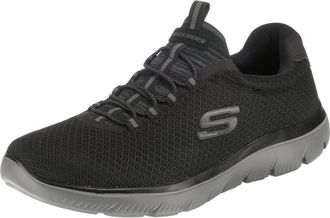 Skechers Herren Summits-52811 Sneaker, Schwarz Black Charcoal, leichtes Gewicht 45 EU