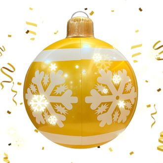 Generico Gro&szlig;e aufblasbare Weihnachtskugeln, Weihnachtsdekoration, 50 cm, PVC, wasserdichte Dekoration f&uuml;r den Au&szlig;enbereich und Garten, f&uuml;r Weihnachtsfeiern, W