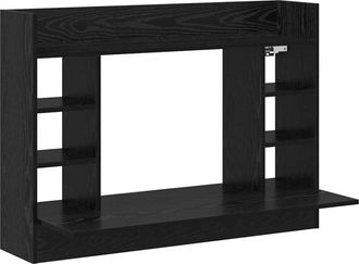 vidaXL Wandtisch Schwarze Eiche 105 x 48 x 75 cm Holzwerkstoff Vidaxl