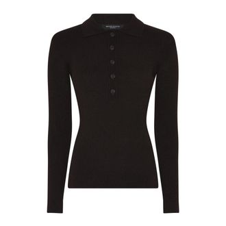 Bruuns Bazaar Femme, Tops, Brun, Taille: 42 FR AnemoneBBValea knit polo