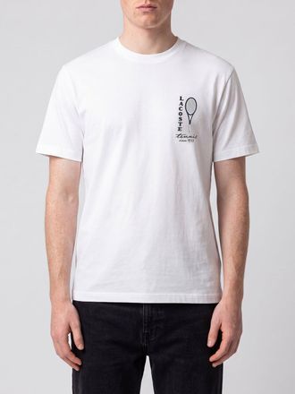 Lacoste Kurz&auml;rmeliges T-Shirt aus Baumwolljersey mit Logo-Stickerei