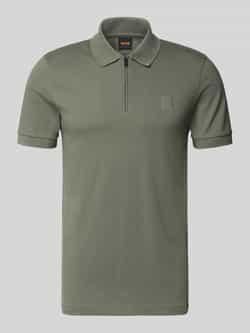 Boss Orange by Hugo Boss Slim Fit Poloshirt aus Baumwoll-Mix Modell PASSERZIP