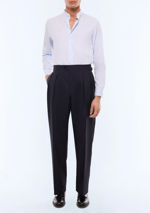 Fursac Pantalon double pinces en toile de laine - Taille 36 - Homme