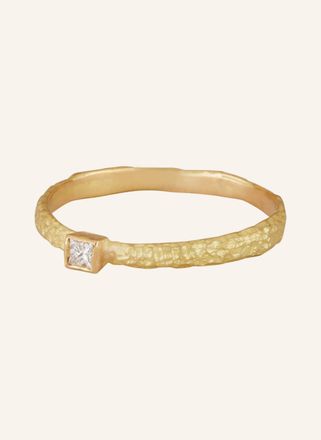Elhanati Elhanati Ring Monochrome Petite Mit Diamant gold