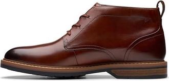 Clarks Homme Aldwin Bottine Chukka, Mid Tan Lea, 42.5 EU