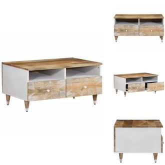 vidaXL Couchtisch 80x54x40 cm Massivholz Mango - Couchtisch - Couchtische - Couchtisch Niedrig - Tisch