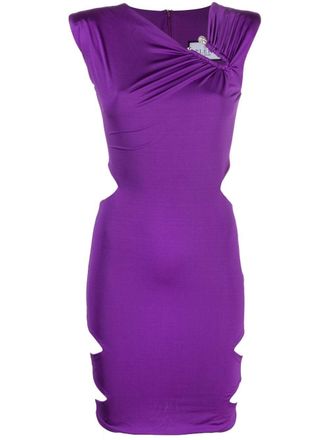 Philipp Plein Kleid mit Cut-Outs - Violett