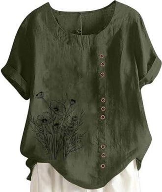 Generic Votre Compte Commande Tee Shirt Femme Noir Chic Haut Ete Fluide Ample A Paillette Blouse Medecin Chemise Blanche Fille Leopard Coton en Lin T Manches 