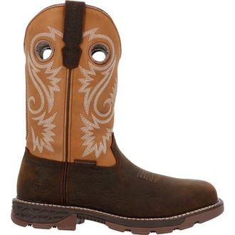 Georgia Boot Carbo-Tec FLX Bottes de travail imperm&eacute;ables en alliage 28 cm, Marron et orange, 48 EU