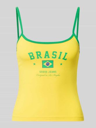 Guess Slim Fit Top mit Statement-Print