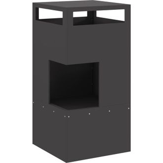 vidaXL Vidaxl - Feuerplatz Schwarz 50 x 50 x 100 cm Kaltgewalzter Stahl