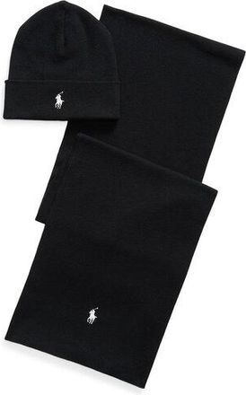 Polo Ralph Lauren Set Schal und M&uuml;tze 710B28980002 Schwarz