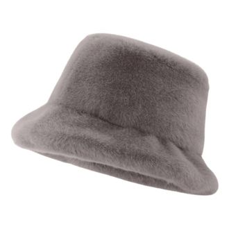 Ibana Pelz Bucket Hat - - Accessories - Damen - Grau - ONE SIZE