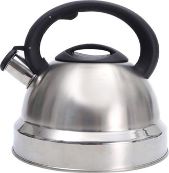 Amosfun Edelstahl Fl&ouml;tenkessel Wasserkocher Mit Dickem Boden Pfeifender Haushalts-teekessel F&uuml;r Gas Induktionsherde Ergonomischer Griff Zubeh&ouml;r F&uuml;r Tee Und He