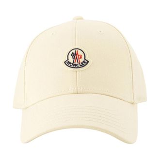 Moncler Gabardine Baseball Cap - - Accessories - Damen - Beige - ONE SIZE