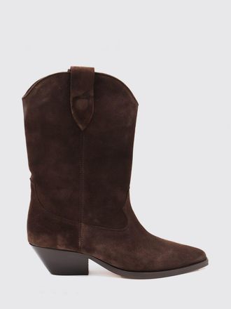 Isabel Marant Bottes western Duerto en daim &agrave; hauteur de mollet