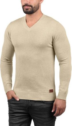 Blend Strickpullover BHLasse Feinstrickpullover mit aufgestickten Ellenbogenpatches