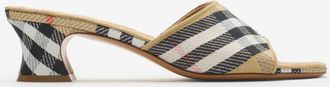 Burberry Mules Sloane Check, Size: 36