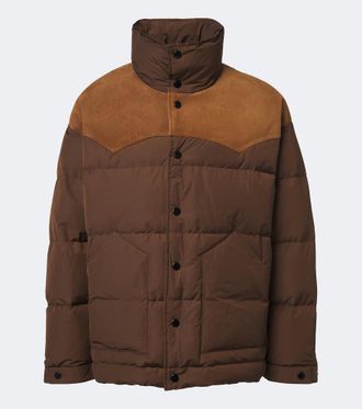 Ami Veste doudoune &agrave; finitions en daim