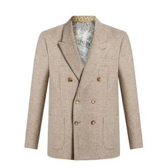 Etro Doppelreihiger Blazer - - Jackets - Herren - Beige - XL