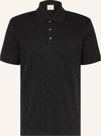 Calvin Klein Jersey-Poloshirt schwarz