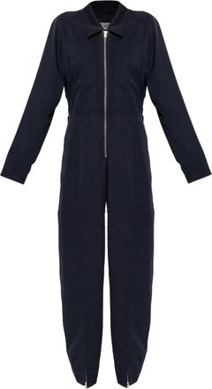 Victoria Beckham zip-fastening jumpsuit - Bleu