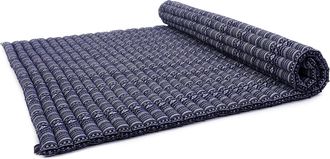 Leewadee Faltbare Bodenmatratze - Japanischer Rollbarer Futon - Tatami Faltmatte - G&auml;stebett - Camping Matratze - Thai Massage Matte, Kapok F&uuml;llung, 190 x 145 