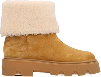 Moncler Femme, Chaussures, Brun, Taille: 37 EU Aurea Mid Bottes à cheville