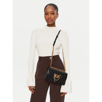 Pinko Handtasche Pinko Love One Mini Dc AI 24-25 PLTT 100074 A1YB Schwarz