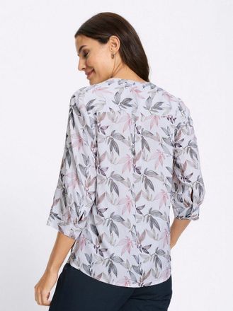 Witt Klassische Bluse Druck-Bluse 3/4-Arm