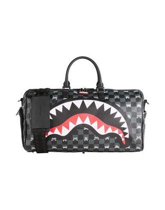 Sprayground GRAY PEEKING CHARACTER CHECK LARGE DUFFLE