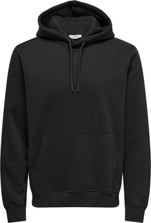 Only & Sons Herren Onsconnor Reg Sweat Hoodie Noos Kapuzenpullover, Schwarz, XXL EU