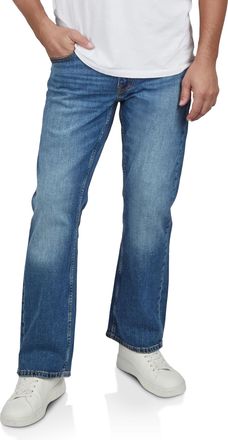 Mustang Jeans Jeans Herren Stretch Oregon Bootcut Jeanshose Hose Denim, L&auml;nge:32L, Farbe:Medium Blue Denim (682), Weite:44W